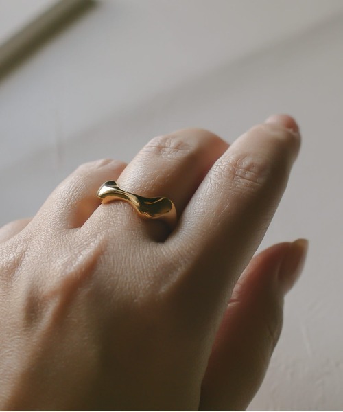 Ops.（オプス）の「アクセサリー リング レディース シルバー925 シンプル ウェーブリング【nard ナルド】（リング）」 - WEAR