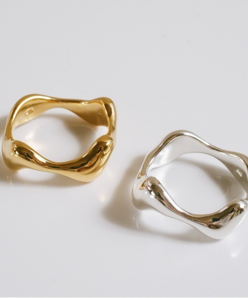 Ops.（オプス）の「アクセサリー リング レディース シルバー925 シンプル ウェーブリング【nard ナルド】（リング）」 - WEAR