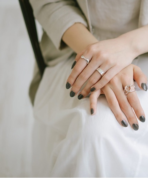 Ops.（オプス）の「アクセサリー リング レディース シルバー925 シンプル ウェーブリング【nard ナルド】（リング）」 - WEAR