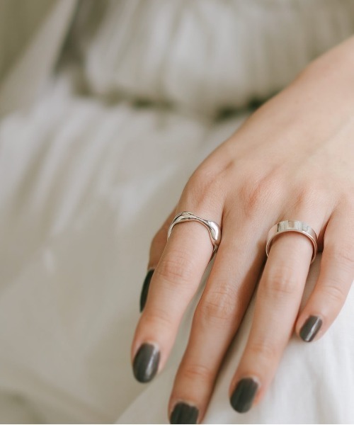 Ops.（オプス）の「アクセサリー リング レディース シルバー925 シンプル ウェーブリング【nard ナルド】（リング）」 - WEAR
