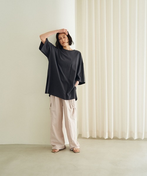 marjour（マージュール）の「HALF SLEEVE OVER TEE（Tシャツ/カットソー）」 - WEAR