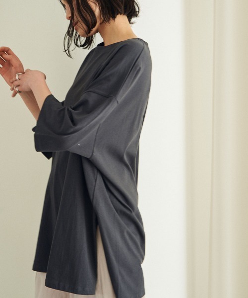 marjour（マージュール）の「HALF SLEEVE OVER TEE（Tシャツ/カットソー）」 - WEAR