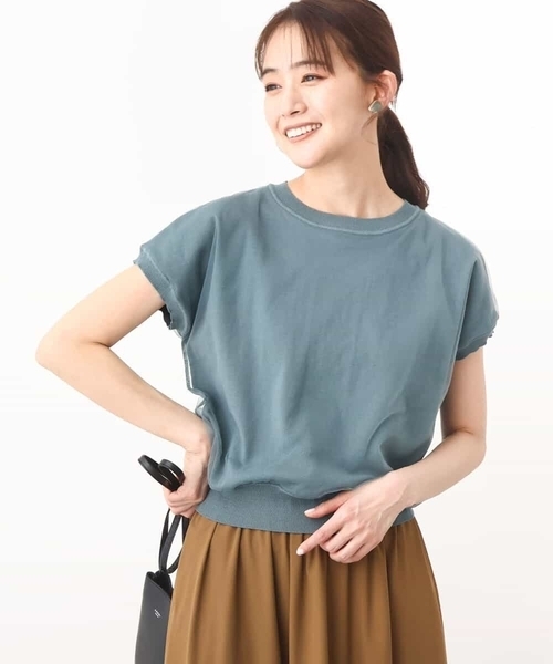 MK MICHEL KLEIN（エムケーミッシェルクラン）の「チュールデザインコンパクトニット/接触冷感/洗える（ニット/セーター）」 - WEAR