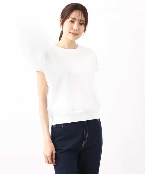 MK MICHEL KLEIN（エムケーミッシェルクラン）の「チュールデザインコンパクトニット/接触冷感/洗える（ニット/セーター）」 - WEAR