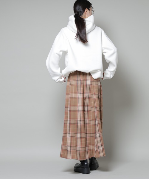セール】起毛チェックタックフレアスカート（スカート）｜NANO