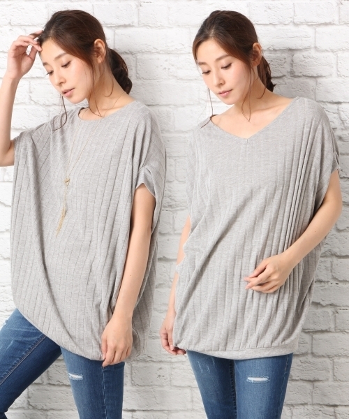 LEPSIM（レプシィム）の「【前後2WAYアイテム】テレコドレープ2WAY/SS 728475（Tシャツ/カットソー）」 - WEAR