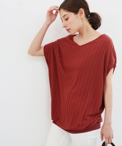 LEPSIM（レプシィム）の「【前後2WAYアイテム】テレコドレープ2WAY/SS 728475（Tシャツ/カットソー）」 - WEAR