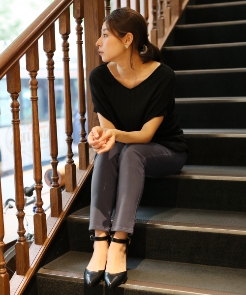 LEPSIM（レプシィム）の「【前後2WAYアイテム】テレコドレープ2WAY/SS 728475（Tシャツ/カットソー）」 - WEAR