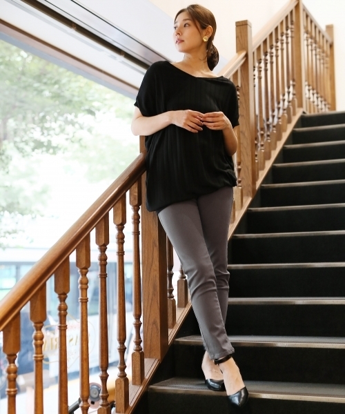 LEPSIM（レプシィム）の「【前後2WAYアイテム】テレコドレープ2WAY/SS 728475（Tシャツ/カットソー）」 - WEAR