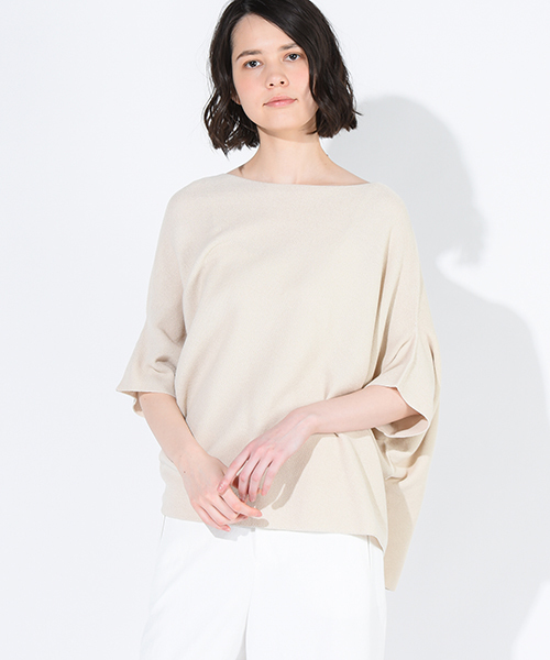 Pao de lo（パオデロ）の「ペーパーヤーン アシンメトリーニット（ニット/セーター）」 - WEAR