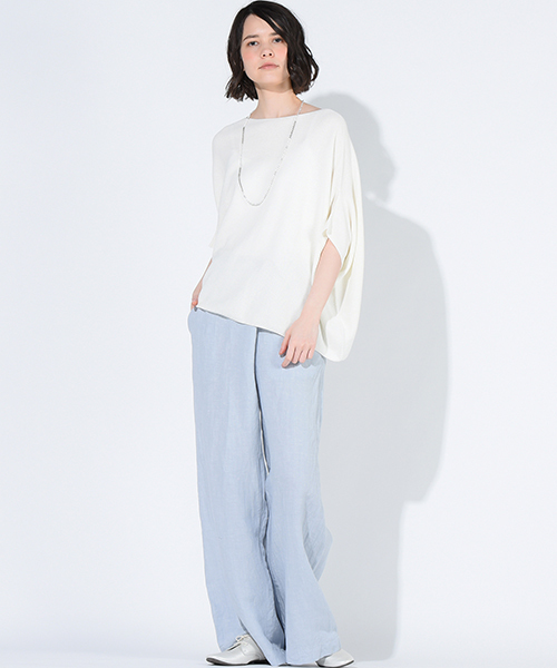 Pao de lo（パオデロ）の「ペーパーヤーン アシンメトリーニット（ニット/セーター）」 - WEAR