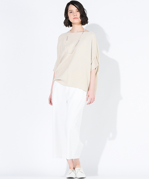 Pao de lo（パオデロ）の「ペーパーヤーン アシンメトリーニット（ニット/セーター）」 - WEAR