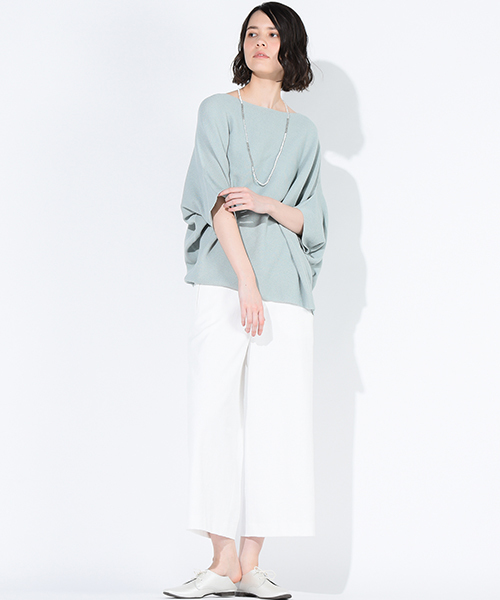 Pao de lo（パオデロ）の「ペーパーヤーン アシンメトリーニット（ニット/セーター）」 - WEAR