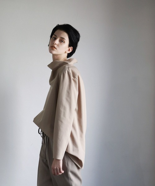 DRESSLAVE（ドレスレイブ）の「high twist cotton bottleneck blouse (ハイネックブラウス)（シャツ ...