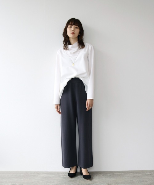 DRESSLAVE（ドレスレイブ）の「high twist cotton bottleneck blouse (ハイネックブラウス)（シャツ ...