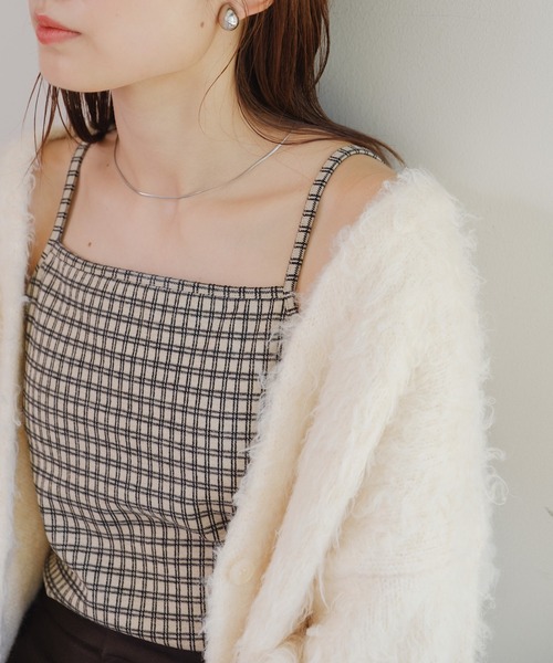 Kastane（カスタネ）の「【新色追加/SETUP対応】カップ付きパターンキャミ（キャミソール）」 - WEAR