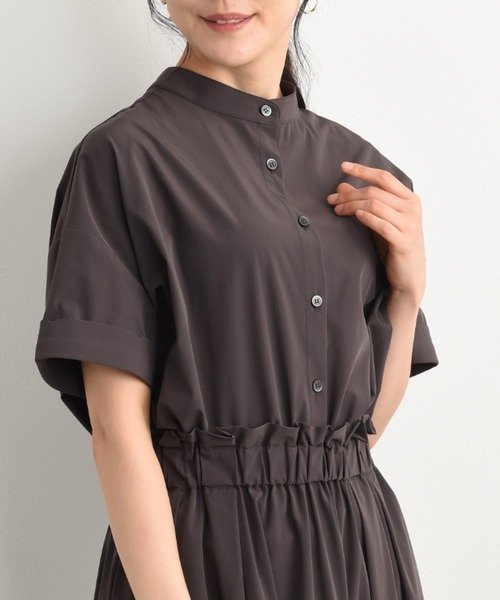 INTERPLANET（インタープラネット）の「【撥水・UV・接触冷感】前後2WAYバンドカラーシャツ（シャツ/ブラウス）」 - WEAR