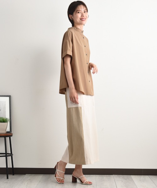 INTERPLANET（インタープラネット）の「【撥水・UV・接触冷感】前後2WAYバンドカラーシャツ（シャツ/ブラウス）」 - WEAR