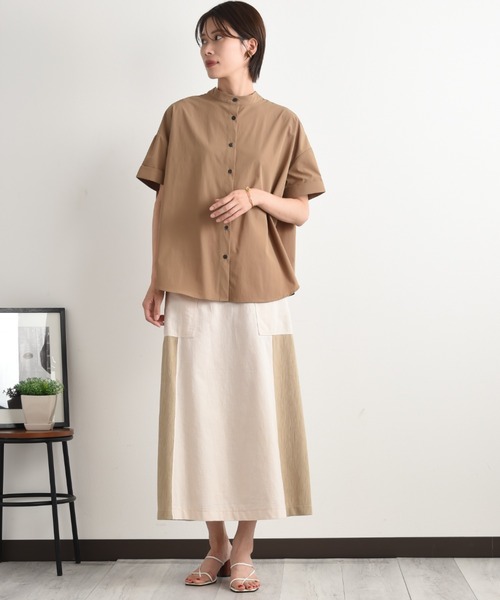 INTERPLANET（インタープラネット）の「【撥水・UV・接触冷感】前後2WAYバンドカラーシャツ（シャツ/ブラウス）」 - WEAR