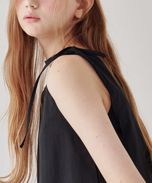 RONRON（ロンロン）の「SHOULDER STRING PUMPKIN MINI DRESS BLACK（ワンピース）」 - WEAR