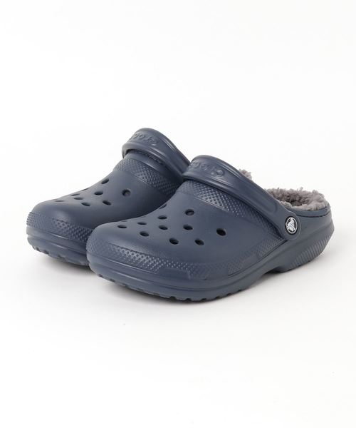 crocs（クロックス）の「crocs クロックス classic lined clog 203591-459 navy/charcoal ...