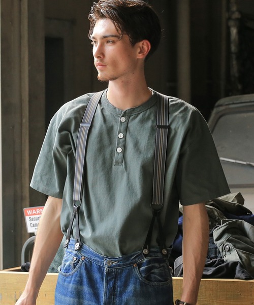 Goodwear（グッドウェア）の「GOOD WEAR グッドウェア 2W7-2522 USAコットン ヘンリーネック Tシャツ（Tシャツ ...