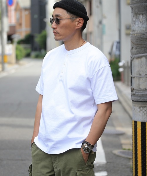 Goodwear（グッドウェア）の「GOOD WEAR グッドウェア 2W7-2522 USAコットン ヘンリーネック Tシャツ（Tシャツ ...