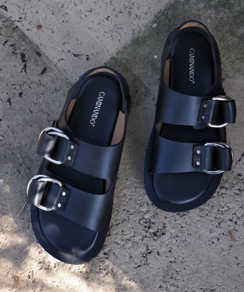 CAMINANDO（カミナンド）の「CAMINANDO/カミナンド DOUBLE RING PLATFORM SANDALS 2326W ...