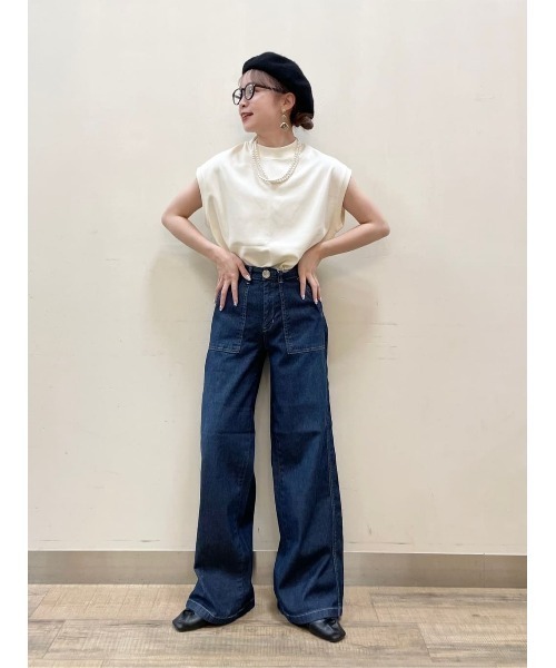 SOMETHING（サムシング）の「【SOMETHING】COOLワイドパンツ（デニムパンツ）」 - WEAR