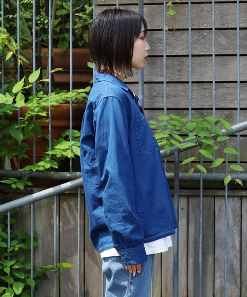 CAL O LINE（キャルオーライン）の「CAL O LINE/キャルオーライン ARCH FRONT DENIMN SHIRT シャツ ...