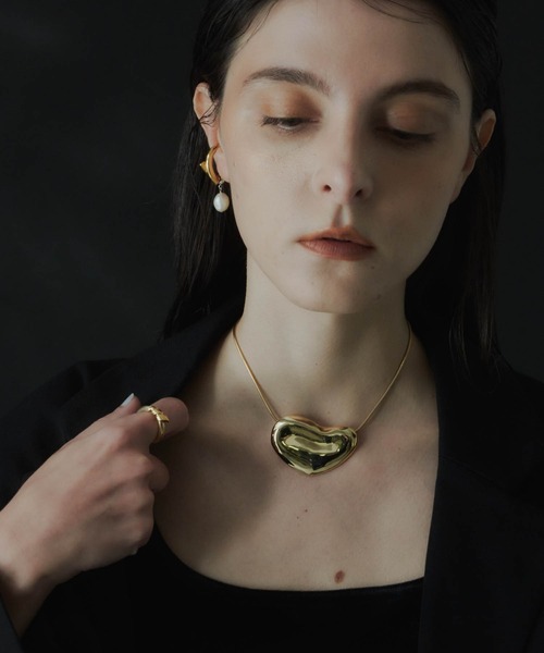 loni（ロニ）の「【金属アレルギー対応】Heart Leaf Choker/ハートリーフチョーカー（チョーカー）」 - WEAR