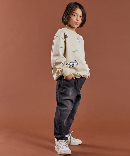 PAIRMANON STREET（ペアマノンストリート）の「【PAIRMANON STREET】ワイド テーパード ストレッチ デニム パンツ（デニムパンツ）」 - WEAR