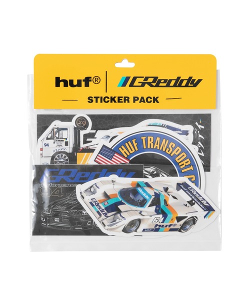 HUF X GREDDY STICKER PACK / HUF ステッカー コラボレーション（ステッカー/テープ）｜HUF（ハフ）の ...
