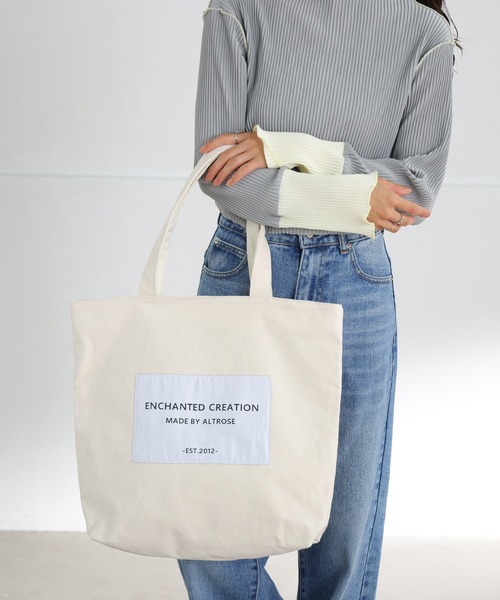 ALTROSE（アルトローズ）の「A4 キャンバス トート ワッペン カジュアル 推し活（トートバッグ）」 - WEAR