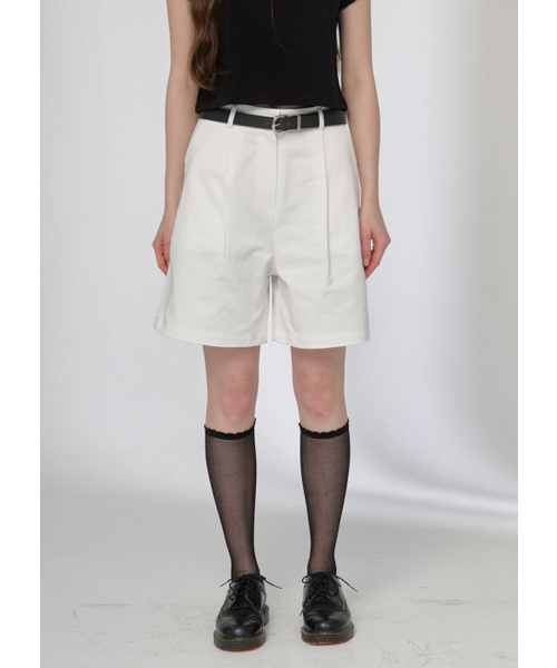 Anna Cotton Shorts (IVORY)（その他パンツ）｜BUTTON UP（ボタンアップ）のファッション通販 - ZOZOTOWN
