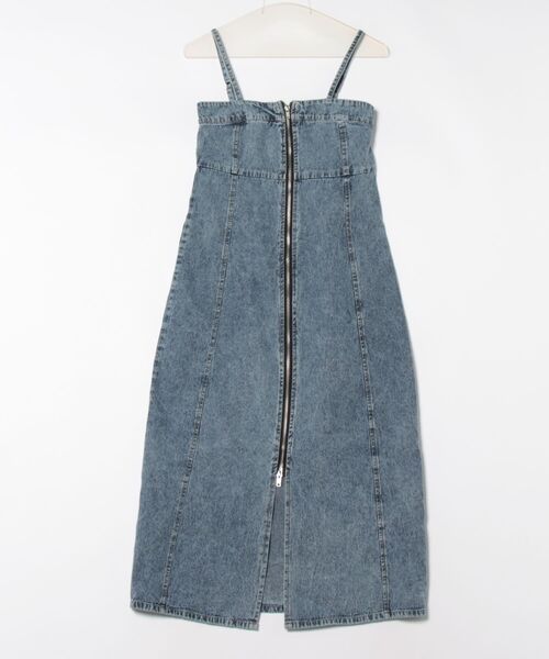 INTERPLANET（インタープラネット）の「デニムZIPキャミワンピース（ジャンパースカート）」 - WEAR