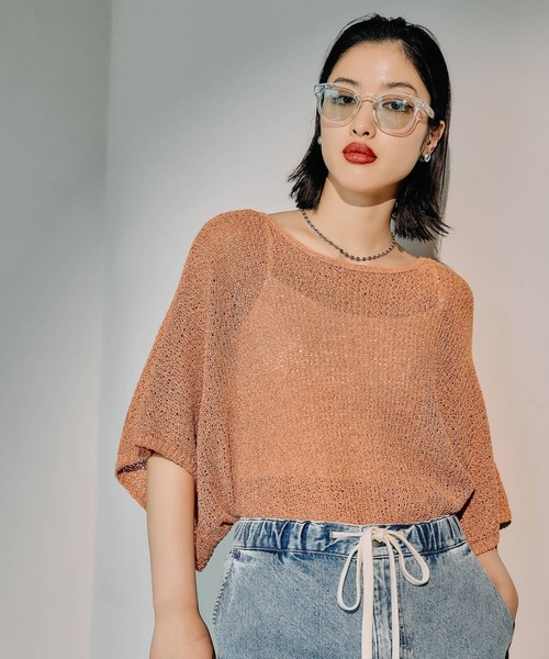 LEPSIM（レプシィム）の「5ゲージメッシュプルオーバーSS 290331（ニット/セーター）」 - WEAR