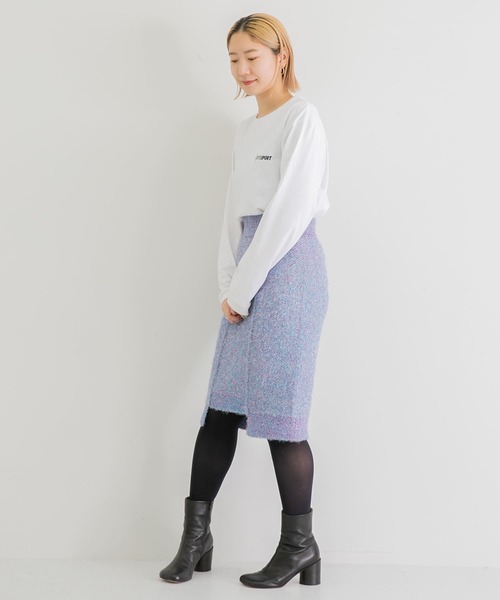 iI（アイ）の「iI glitter knit skirt（スカート）」 - WEAR