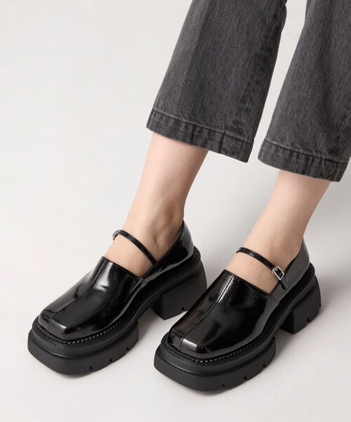 オデットエオディール（ODETTE Ｅ ODILE）/＜SY＞ ボリュームスクエアストラップ フラット65↑ セール】＜SY＞ ボリュームスクエアストラップ フラット65