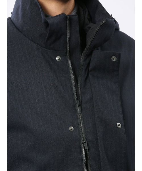 3WAY フード脱着 ライナー付き】m.f.エディトリアルメンズ ハーフ