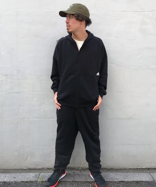 adidas（アディダス）の「adidas ビッグシルエット スリーストライプスパーカー IXG24 GE0384（パーカー）」 - WEAR