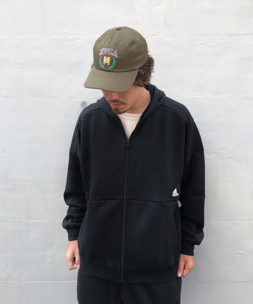 adidas（アディダス）の「adidas ビッグシルエット スリーストライプスパーカー IXG24 GE0384（パーカー）」 - WEAR