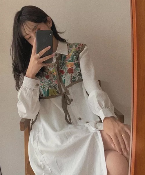 SVEC（シュベック）の「【SVEC / シュベック】レトロ フラワー ベスト（ベスト）」 - WEAR