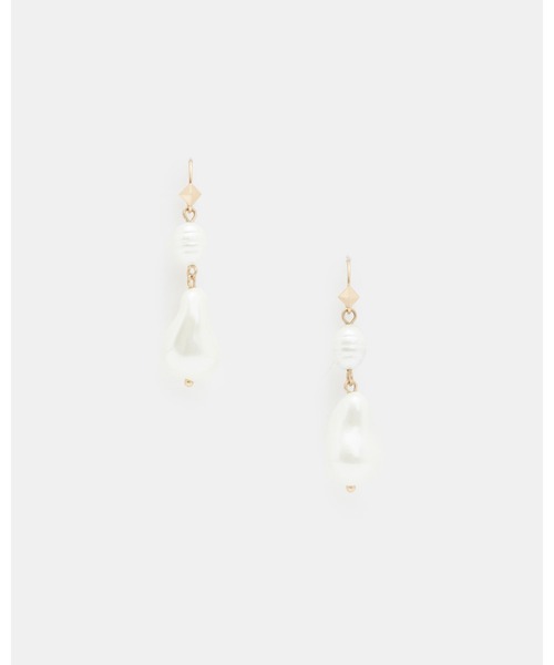 【セール】SHELBY PEARL PENDANT GOLD TONE EARRINGS | SHELBY パール ペンダント ゴールド ...