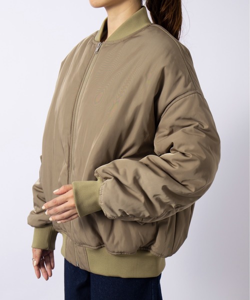 SETUP7（セットアップセブン）の「SWEET掲載アイテム 谷まりあさん着用【SETUP7】アームギャザー入りビッグシルエットMA-1 / ボンバージャケット / フライトジャケット（MA ...