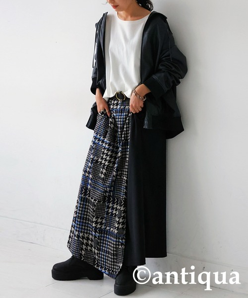 antiqua（アンティカ）の「千鳥柄タイトスカート（スカート）」 - WEAR