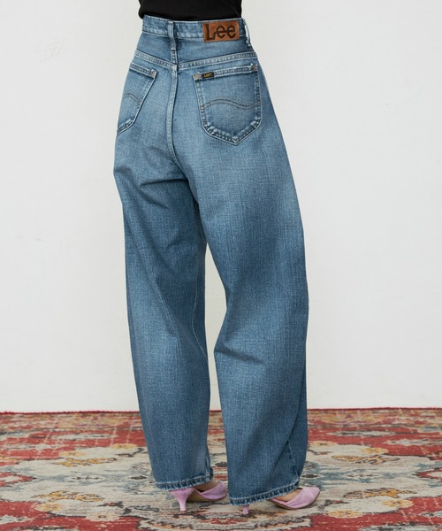 セール】Lee/リー カーヴワイドデニムパンツ /ワイドデニムパンツ