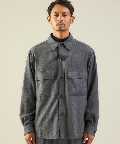 green label relaxing（グリーンレーベルリラクシング）の「REDA ACTIVE フラノ 無地 シャツジャケット -ストレッチ-（その他アウター）」 - WEAR