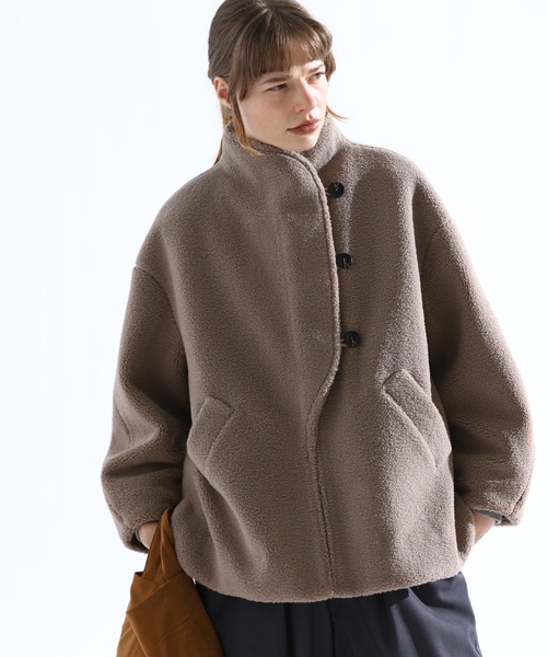 Kelen（ケレン）の「「KELEN / ケレン」 デザインカラーボアコート IOLL（その他アウター）」 - WEAR