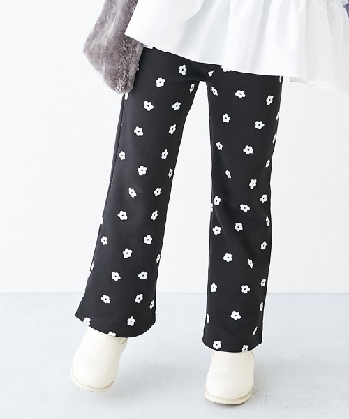 devirock（デビロック）の「RICH WARM 裏シャギー えらべる無地&花柄 セミフレアパンツ（スウェットパンツ）」 - WEAR